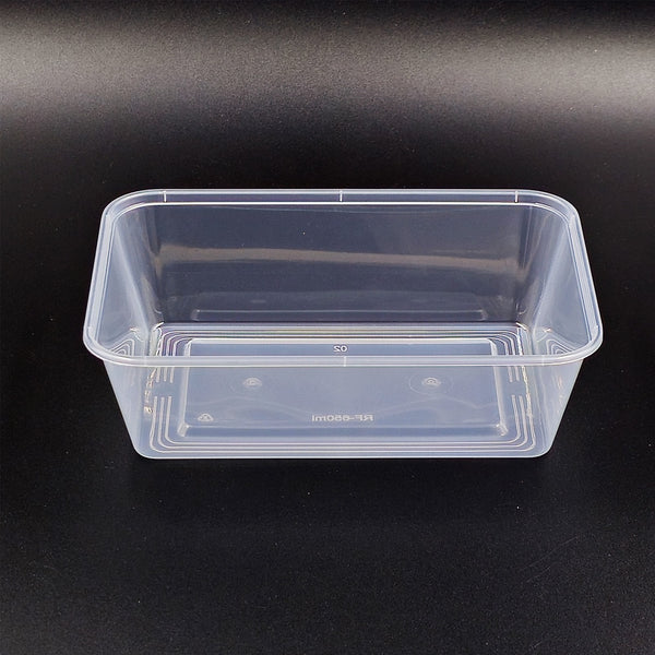 650ml Plastic Takeaway Containers and Lids 50 Pack – Environs Packaging